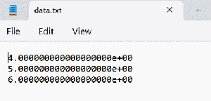 Writing Data in Files using NumPy - GeeksforGeeks