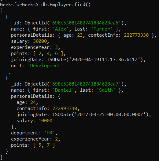 MongoDB - Field Update Operators - GeeksforGeeks