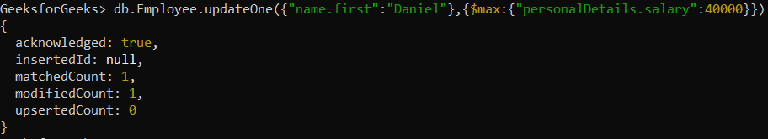 MongoDB - Field Update Operators - GeeksforGeeks