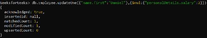 MongoDB - Field Update Operators - GeeksforGeeks