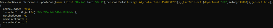 MongoDB - Field Update Operators - GeeksforGeeks