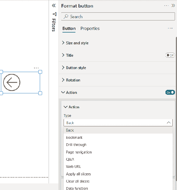 Back and Reset Buttons in Power BI - GeeksforGeeks