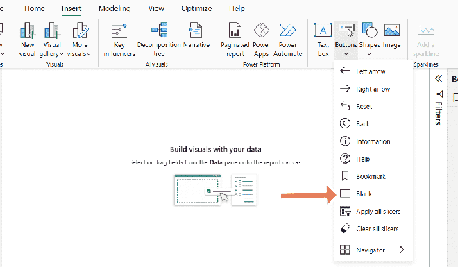 Back and Reset Buttons in Power BI - GeeksforGeeks