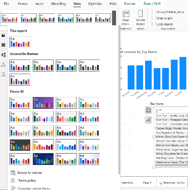 Themes in Power BI - GeeksforGeeks