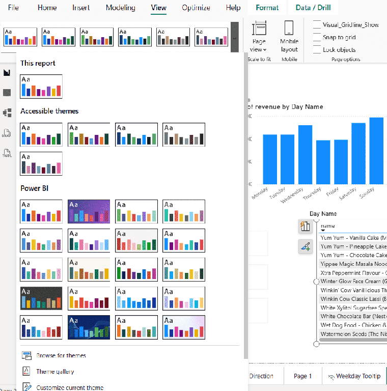Themes in Power BI - GeeksforGeeks