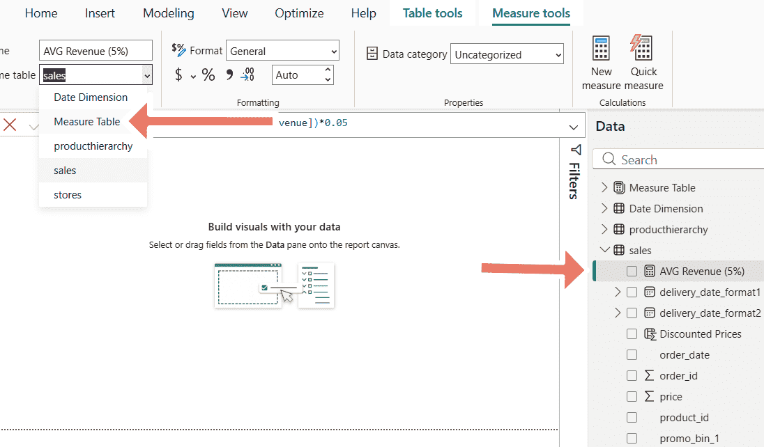 Measure Table in Power BI - GeeksforGeeks