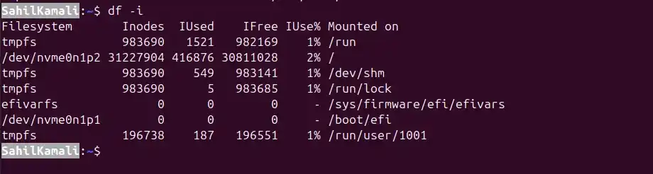 df Command in Linux - GeeksforGeeks