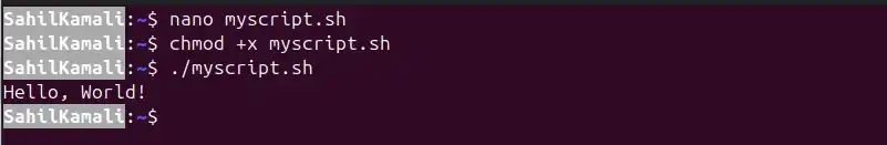 Writing and executing shell scripts - GeeksforGeeks