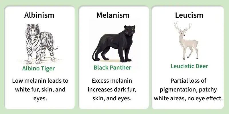 Difference Between Albinism, Melanism And Leucism - GeeksforGeeks