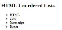 HTML Unordered List - GeeksforGeeks