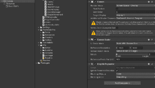 Canvas and UI Elements In Unity - GeeksforGeeks