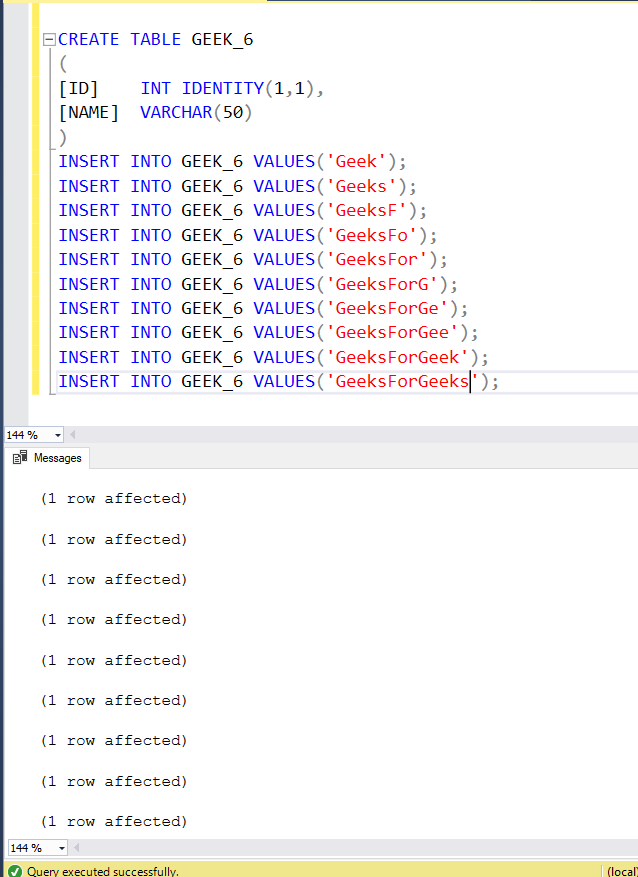 SQL Server Identit t Acervo Lima